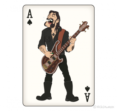 Lemmy Cartoon | The Motörhead frontman created in my style!
