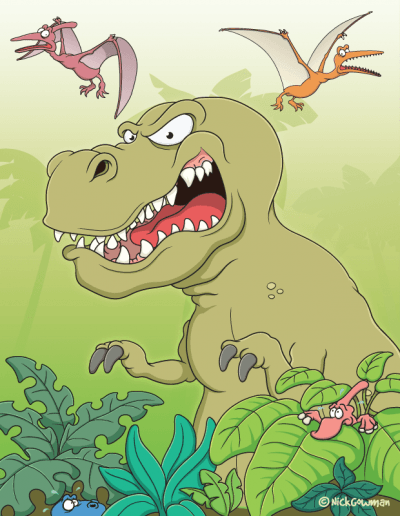 Xenomorph Cartoon | Sci-fi horror classic in cartoon illustration form