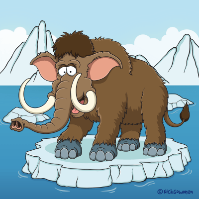 Cartoon Mammoth | Woolly and wacky cartoon prehistoric beast