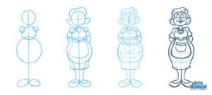 How to draw cartoon characters with basic shapes | Cartoonist and ...